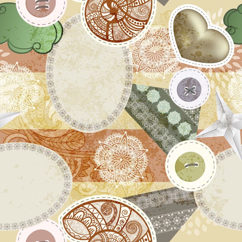 Scrap template stock vector. Illustration of circle, fabric - 21628672