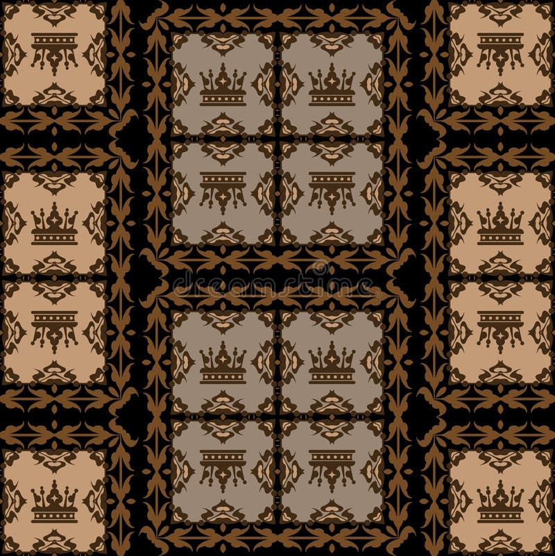 Seamless Vintage. Wallpaper Pattern Stock Vector - Illustration of ...