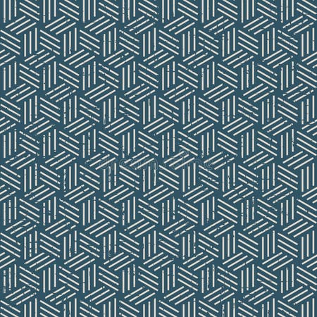 Seamless Vintage Worn Out 3D Line Box Pattern Background. Stock Vector ...