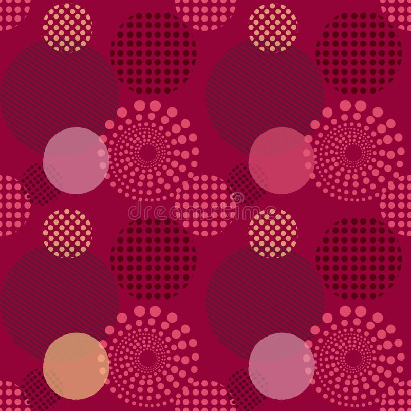 Seamless Viva Magenta Pattern, Color of 2023 Year Stock Illustration ...