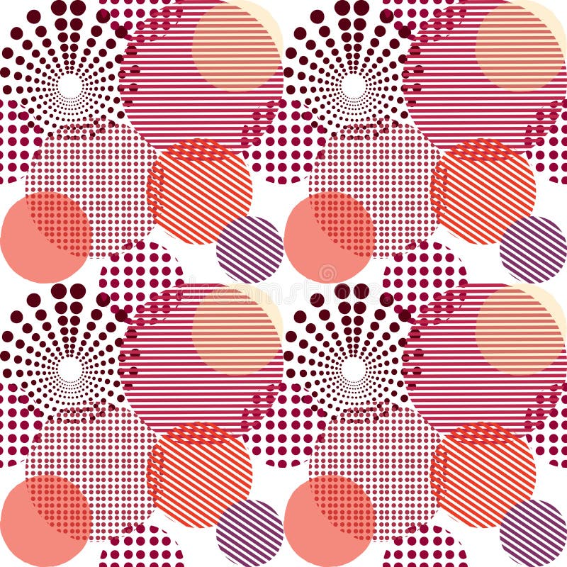 Seamless Viva Magenta Pattern, Color of 2023 Year Stock Illustration ...