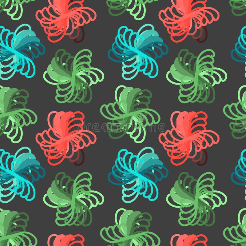 Seamless Vivid Abstract Pattern Stock Vector - Illustration of ...