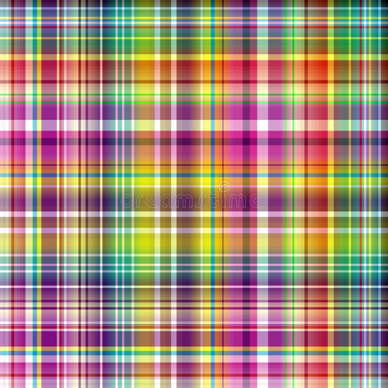 Seamless Vivid Checkered Pattern Stock Vector - Illustration of fabric ...