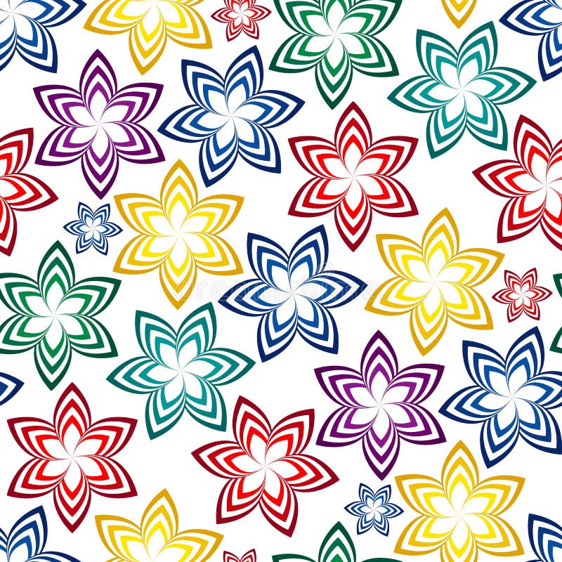 Seamless vivid pattern stock vector. Illustration of bloom - 43411016