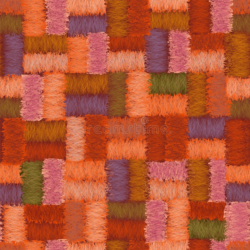 Seamless Vivid Pattern with Horizontal and Vertical Grunge Rough Weave ...