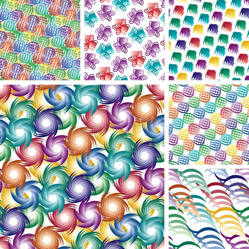Seamless vivid patterns stock vector. Illustration of fashion - 116823415