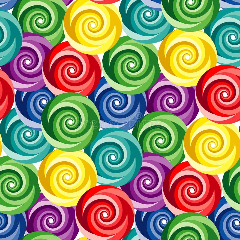 Seamless Vivid Swirl Pattern Stock Vector - Illustration of lace, brown ...