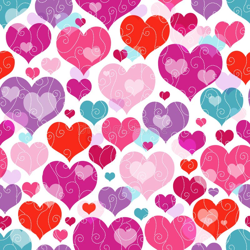 Seamless valentine pattern stock vector. Illustration of eps10 - 30315412