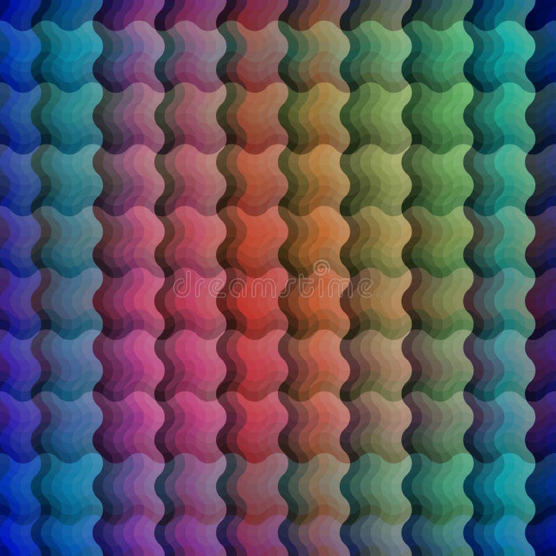 Seamless Vivid Wave Pattern Stock Vector - Illustration of background ...