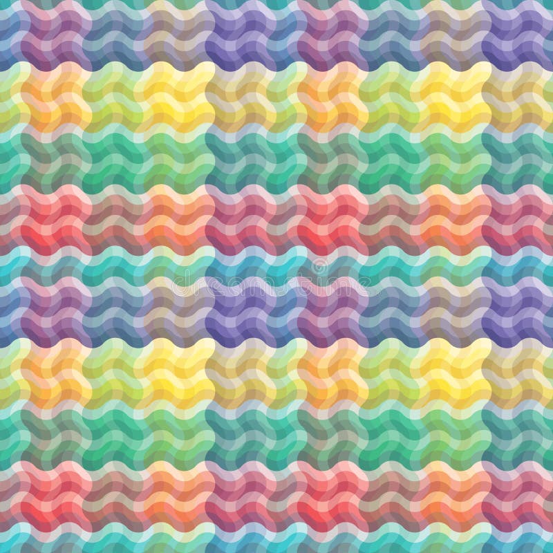 Seamless Vivid Wave Pattern Stock Vector - Illustration of cold ...