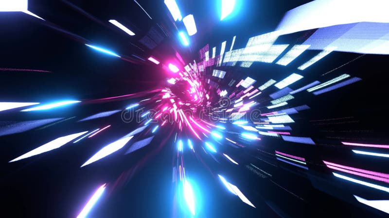 Seamless VJ Loop with Blue and Pink Neon Lights. Stock Video - Video of ...