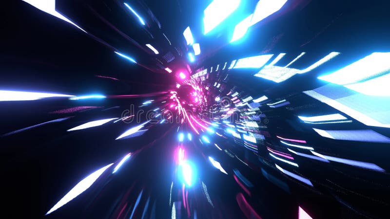 Seamless VJ Loop with Blue and Pink Neon Lights. Stock Video - Video of ...