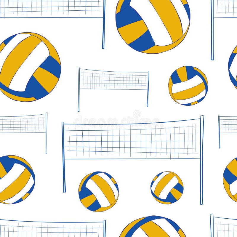 Seamless volleyball net stock vector. Illustration of grid - 19970357