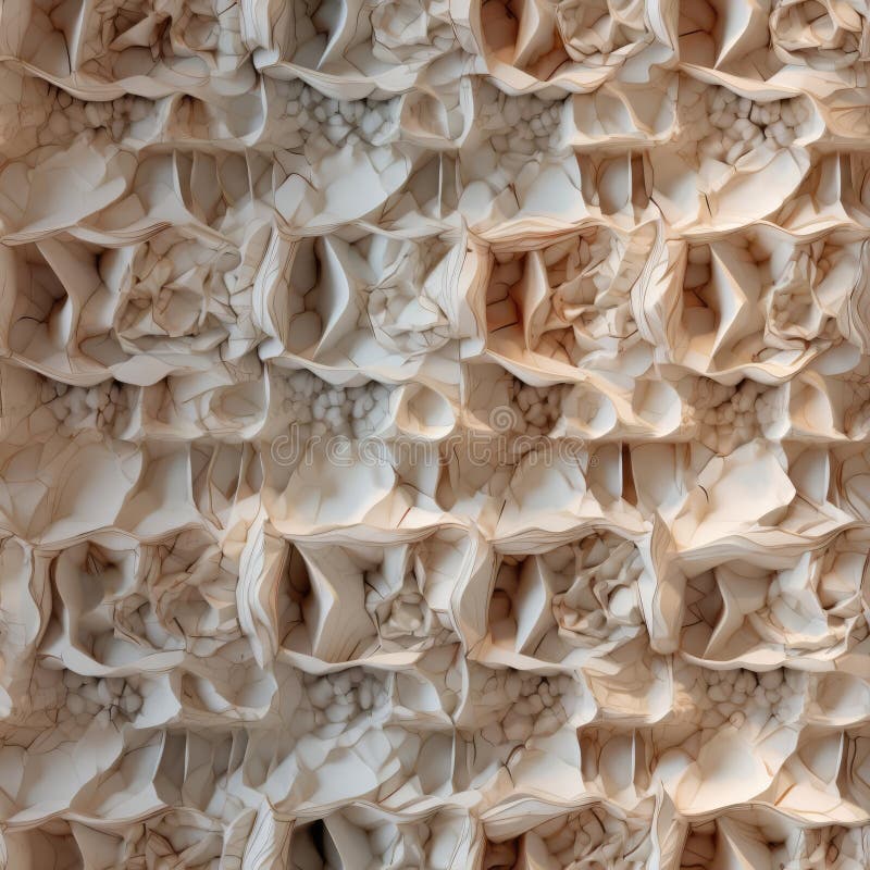 Seamless. Volumetric Gypsum Wall Stock Illustration - Illustration of ...