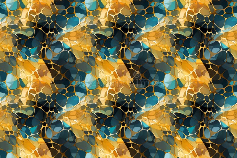 Seamless Voronoi Pattern Backgrownd Stock Illustration - Illustration ...