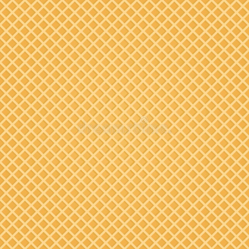 Seamless Wafer Texture Waffle Pattern Stock Vector Illustration Of
