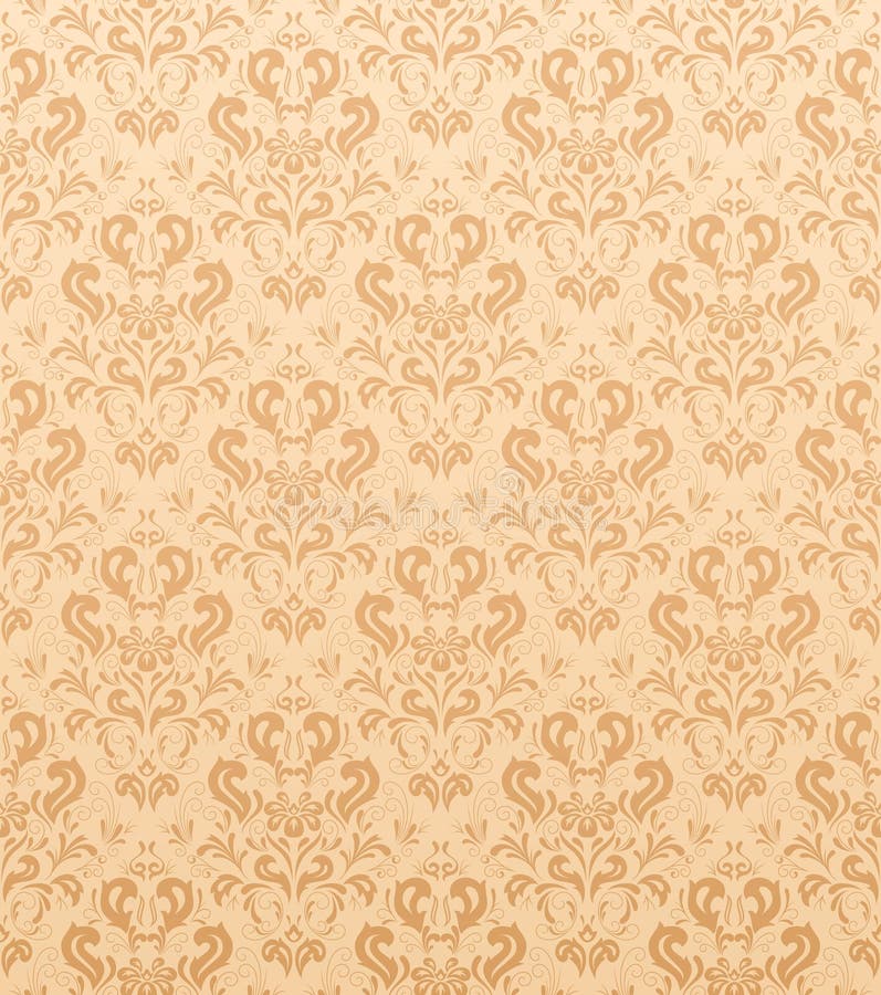 Seamless wallpaper stock vector. Illustration of decoration - 10433172