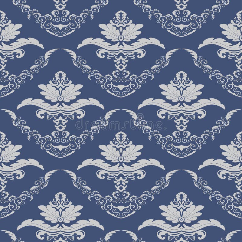 Seamless wallpaper stock vector. Illustration of floral - 13697896