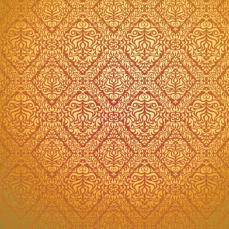 Seamless wallpaper stock vector. Illustration of flourishes - 22248471