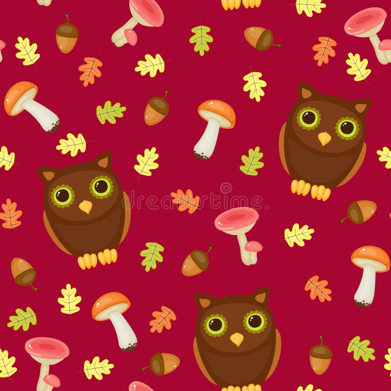 Seamless wallpaper stock vector. Illustration of leaf - 28530212