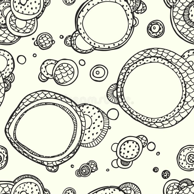 Seamless Wallpaper with Circles Stock Vector - Illustration of bright ...