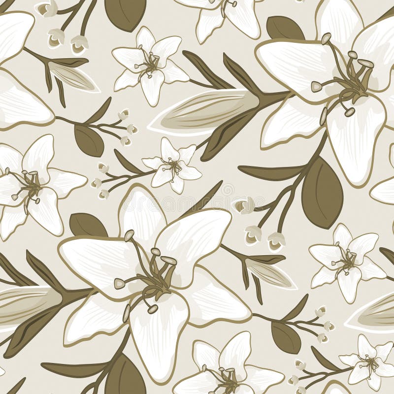 Seamless Modern Wallpaper Pattern Stock Illustration - Illustration of ...