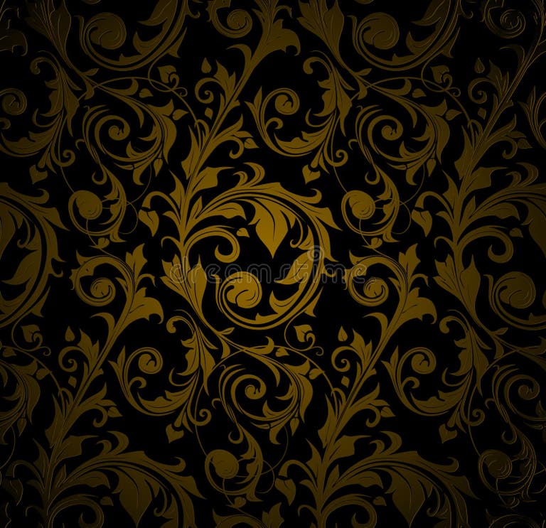 Seamless wallpaper pattern stock vector. Illustration of elegance ...