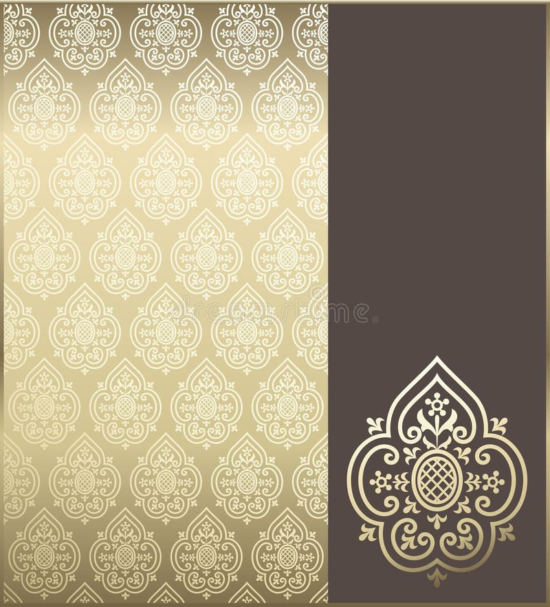 Seamless wallpaper pattern stock vector. Illustration of repeating ...