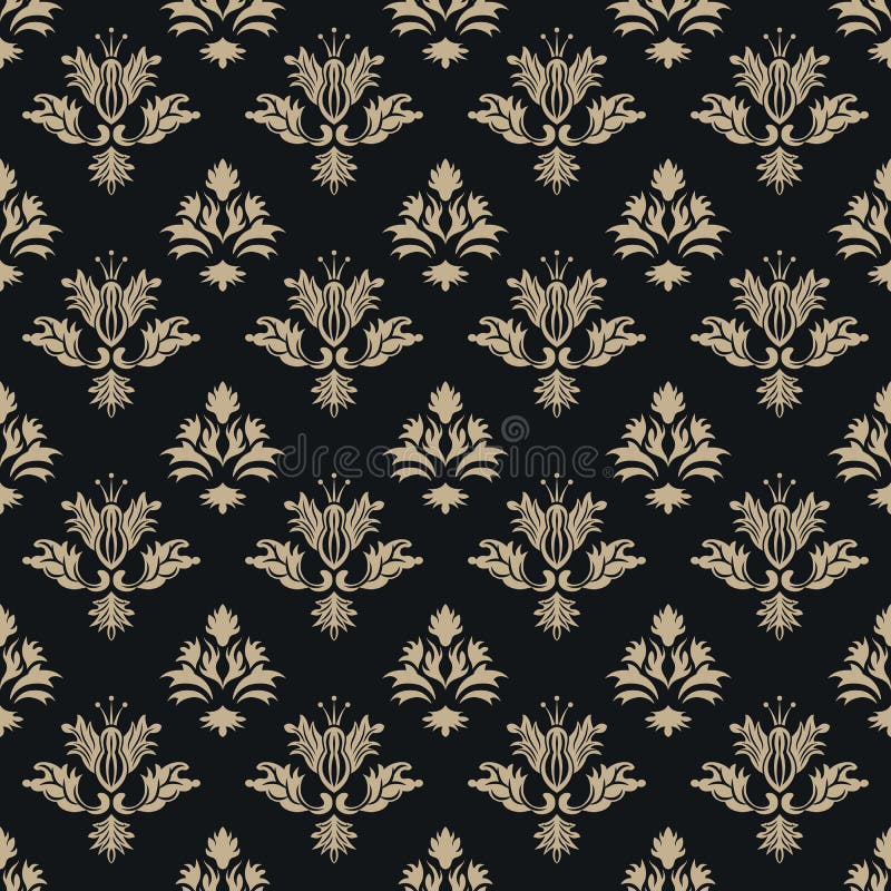 Seamless wallpaper pattern stock vector. Illustration of decorative ...