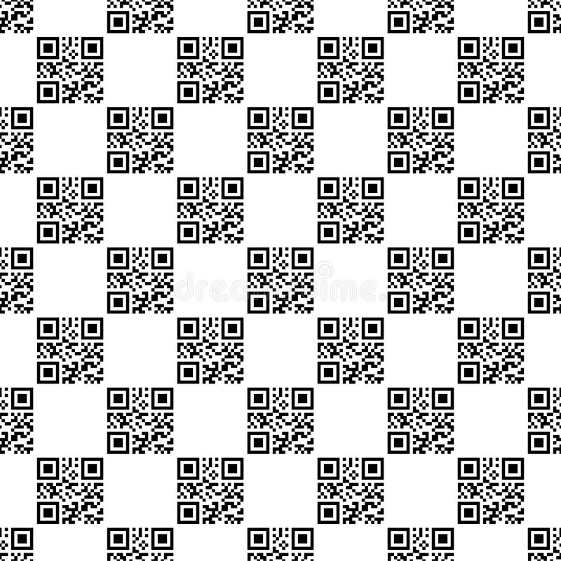 Seamless Wallpaper Pattern with Qr Code Stock Vector - Illustration of ... Seamless Wallpaper Pattern with Qr Code Stock Vector - Illustration of ...