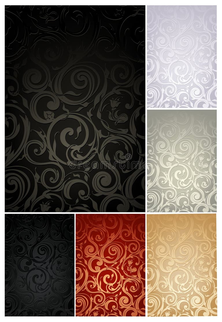 Seamless Wallpaper Set Stock Illustrations – 403,915 Seamless Wallpaper ...