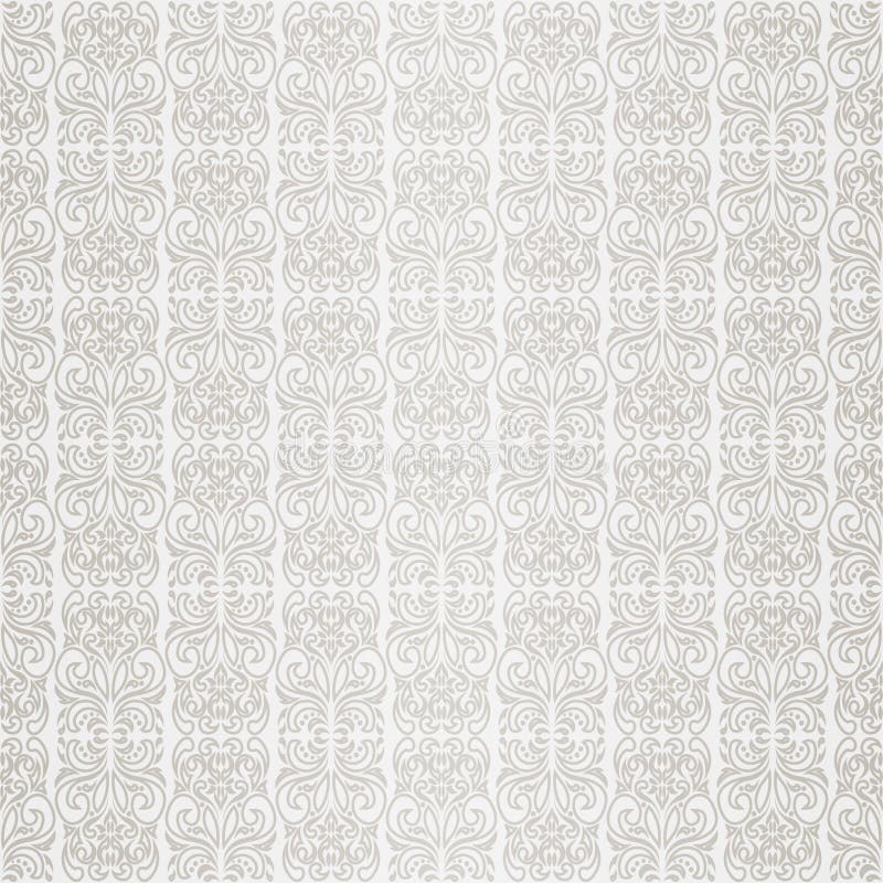 Seamless Wallpaper Retro Pattern Stock Vector - Illustration of rococo ...