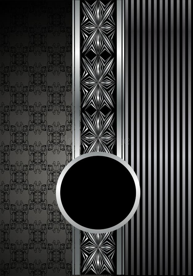 Seamless Wallpaper with a Ribbon and Frame. Stock Illustration ...