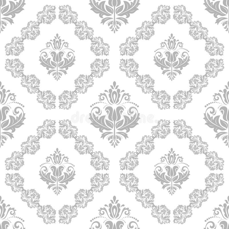 Seamless Wallpaper in the Style of Baroque Stock Illustration ...