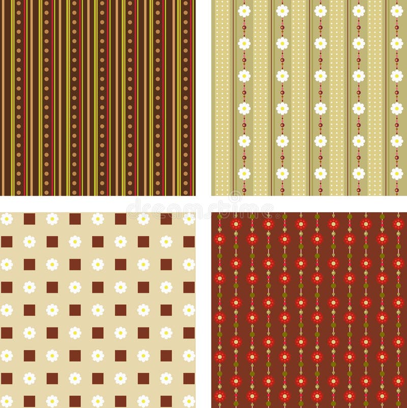 Seamless wallpapers stock vector. Illustration of sample - 28148425