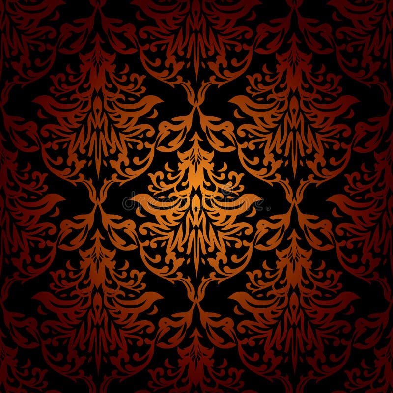 Seamless Vintage. Wallpaper Pattern Stock Vector - Illustration of ...