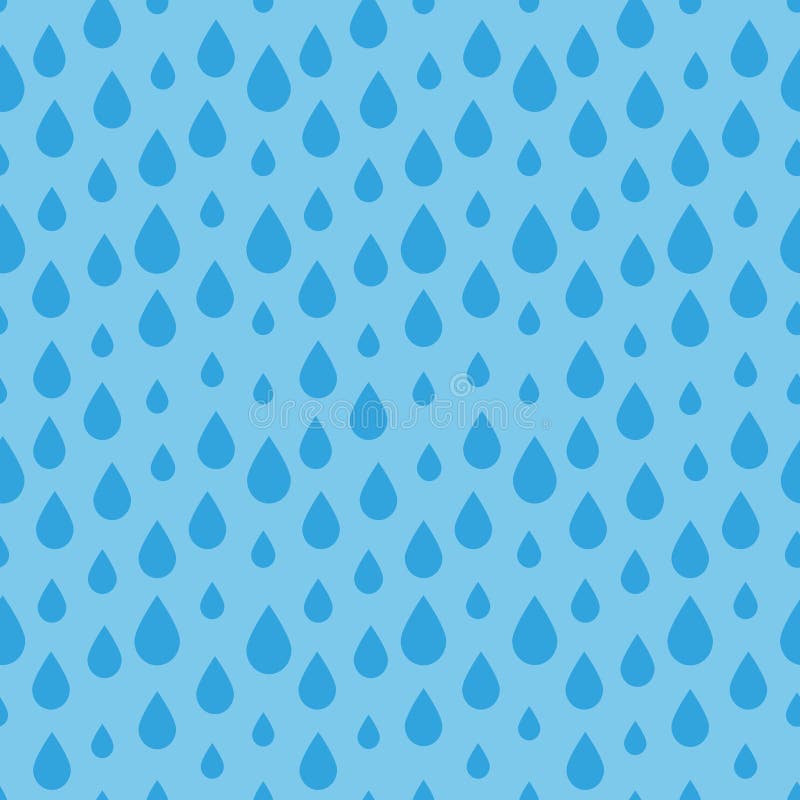 Water Drop Seamless Pattern Stock Vector - Illustration of funny ...