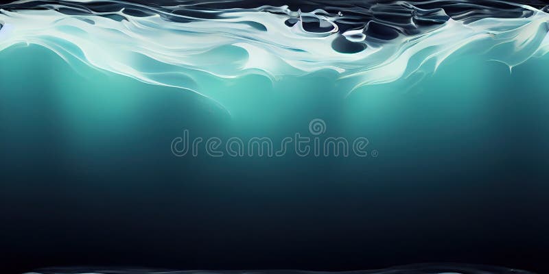 Seamless Water Flow with Waves and Sea Foam Backdrop Stock Illustration ...