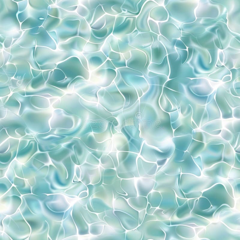 Seamless Water Ripples, Light Reflections, Blue and Green Hues ...