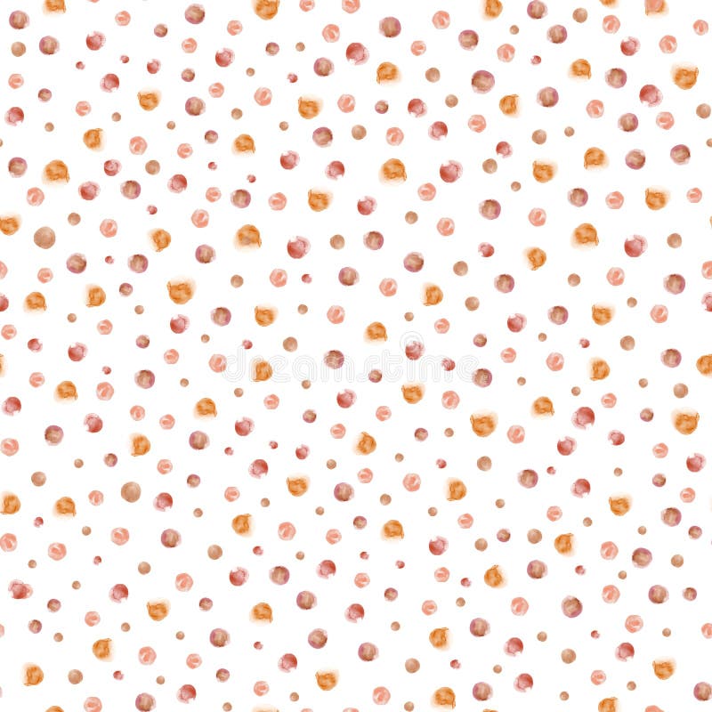 Seamless Watercolor Abstract Pattern with Beige Circles for Textile and ...