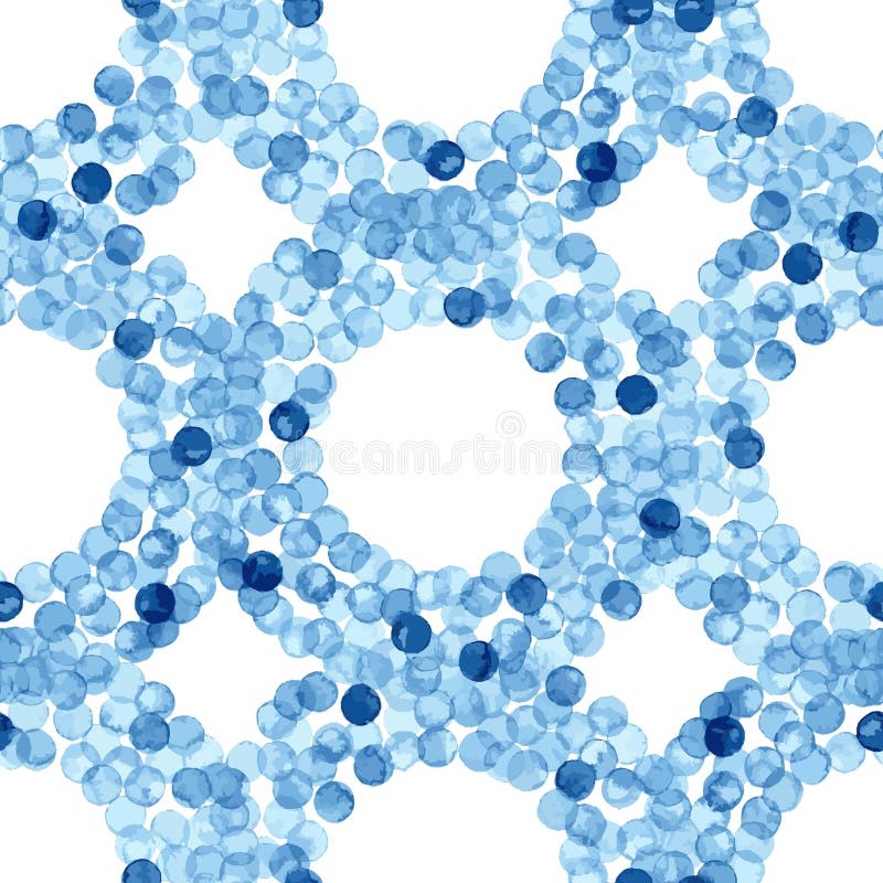Seamless Watercolor Pattern. Cute Polka Dot Print. Vector Illustration ...
