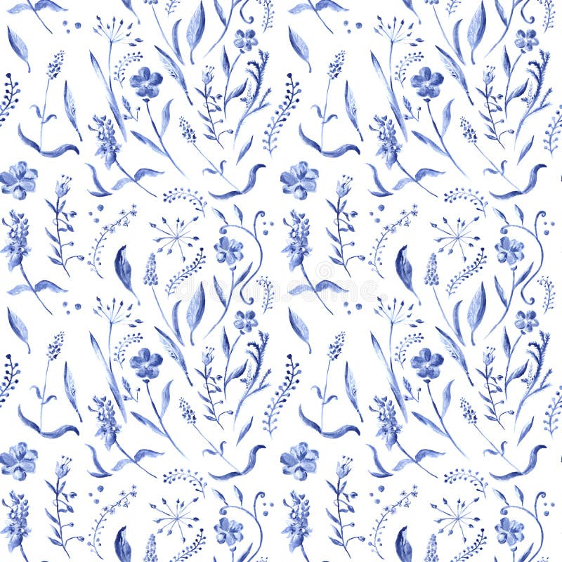 Seamless Watercolor Pattern Stock Illustration - Illustration of ...
