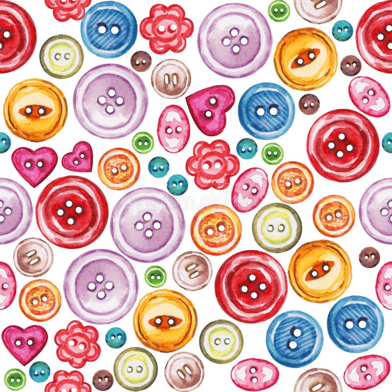 Seamless Sewing Buttons Stock Vector Illustration Of Cool 14141385