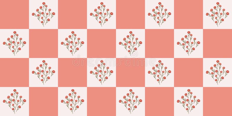 Seamless Watercolour and Unique Floral Pattern Background Stock ...