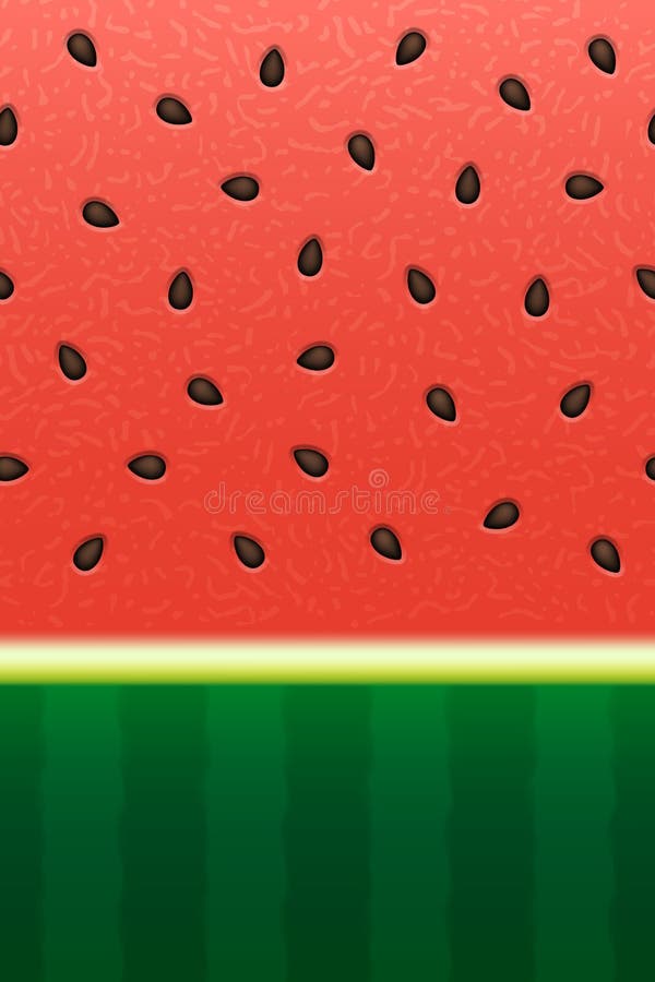 Watermelon Background. Striped, Green And Red Summer Illustration ...