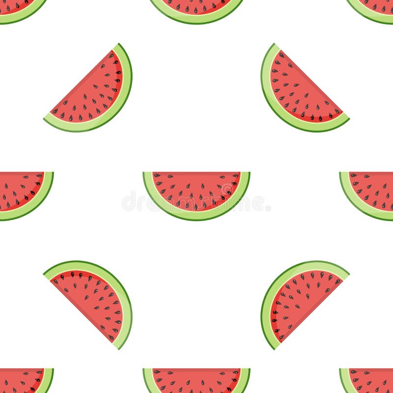 Red Seamless Watermelon with Seeds Texture Digitally Rendered Pattern ...