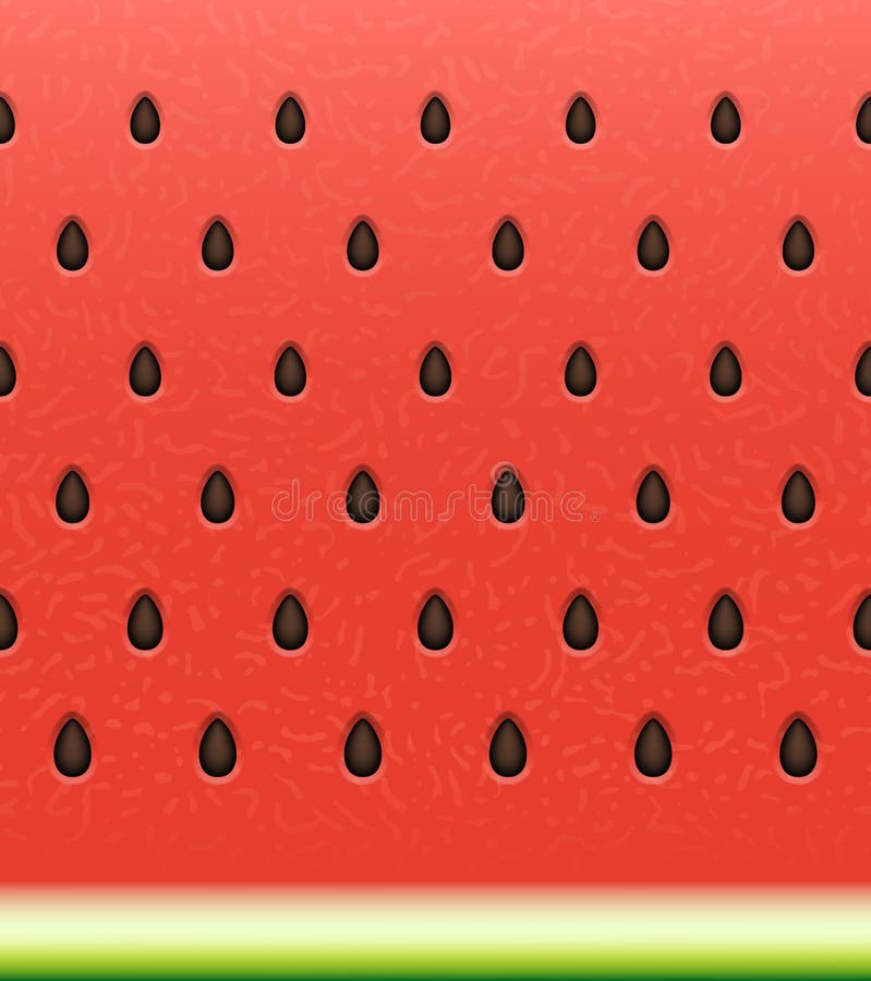 Red Seamless Watermelon with Seeds Texture Digitally Rendered Pattern ...