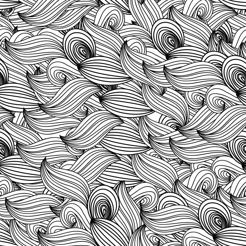 Seamless Wave Background Black and White Wave Patterns Seamlessly ...