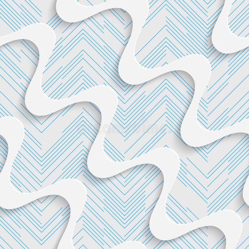 Seamless wave tile blue stock vector. Illustration of repeat - 50411756