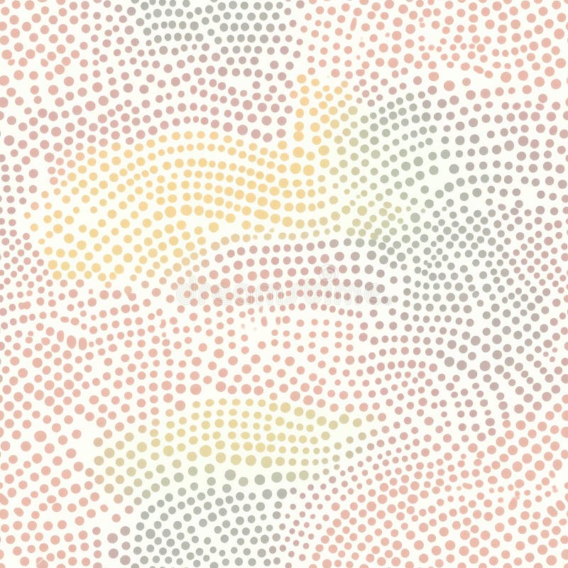 A Seamless Wave Dot Pattern, Where Dots Flow in Curved, Wave-like ...